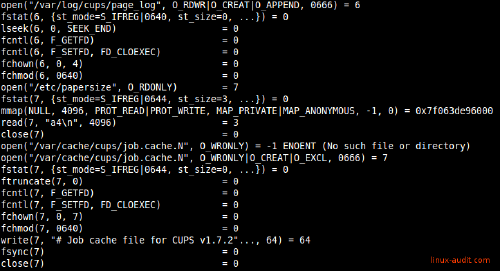 strace cheat sheet - Linux Audit