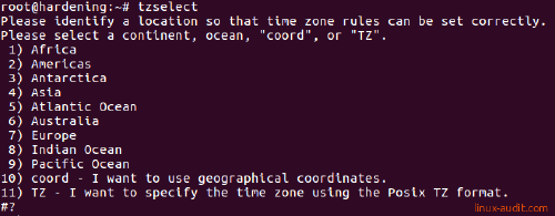 Configure the time zone (TZ) on Linux systems - Linux Audit