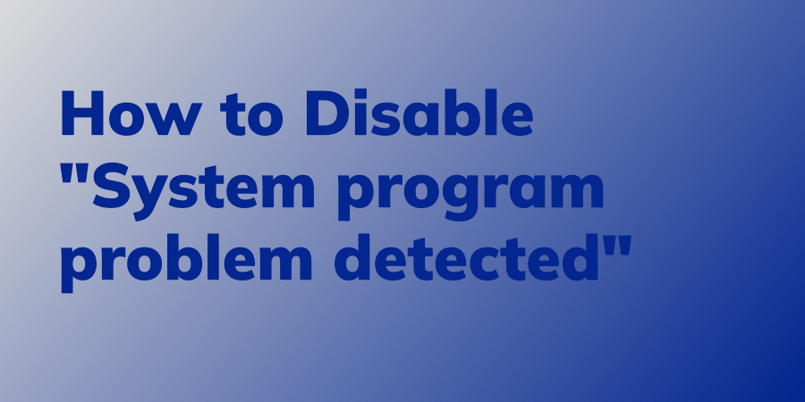 How to Disable "System program problem detected" - Linux Audit