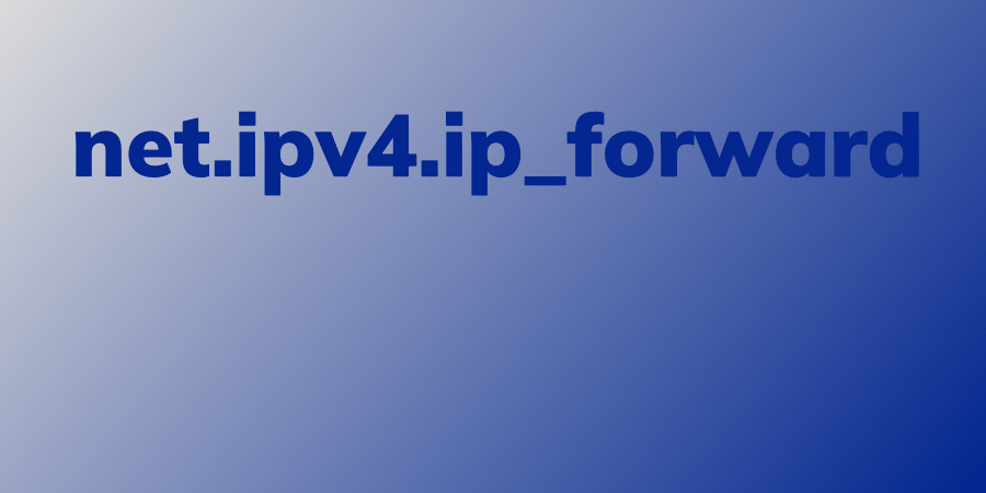 Sysctl: net.ipv4.ip_forward - Linux Audit