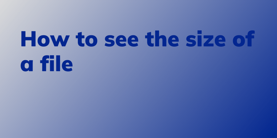 How to see the size of a file - Linux Audit