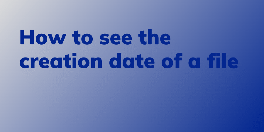 How to see the creation date of a file - Linux Audit
