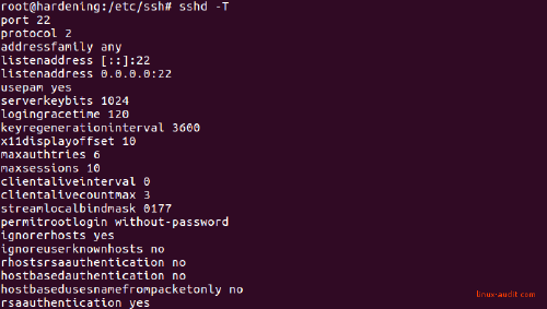 OpenSSH security and hardening - Linux Audit